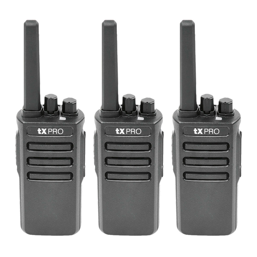 TXPRO TX500 PACK 3 Radio portátil profesional VHF 16 canales 5W