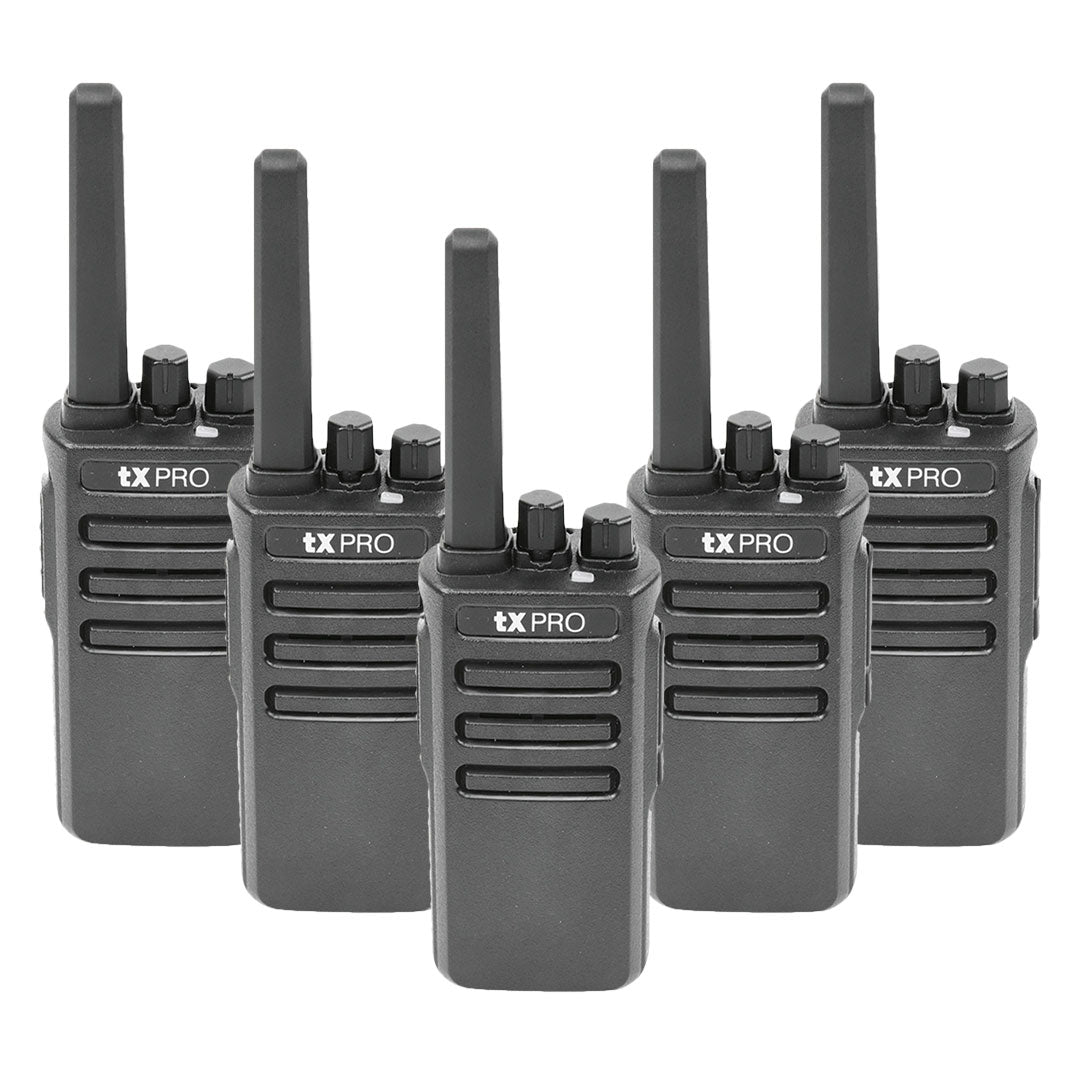 TXPRO TX600 PACK 5 Radio portátil profesional UHF 400-470 MHz
