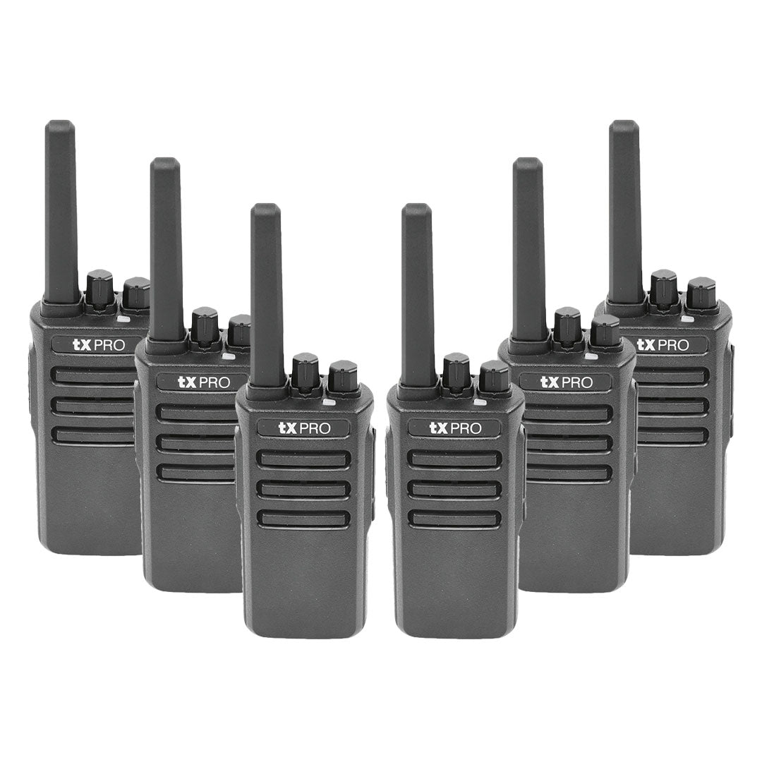 TXPRO TX600 PACK 6 Radio portátil profesional UHF 400-470 MHz