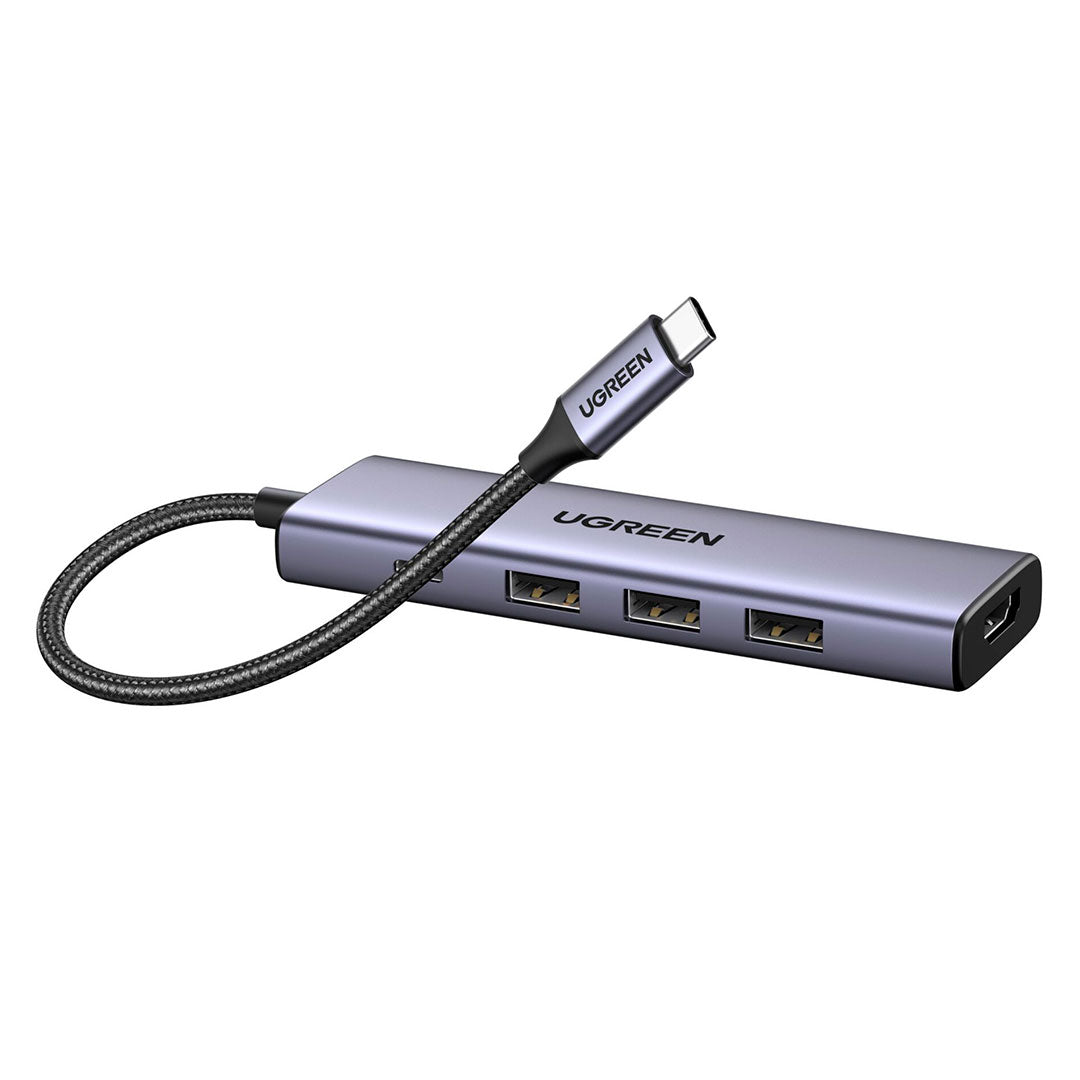 UGREEN CM511 15596 Adaptador HUB 5 en 1 USB C Hub Revodok, 4K HDMI