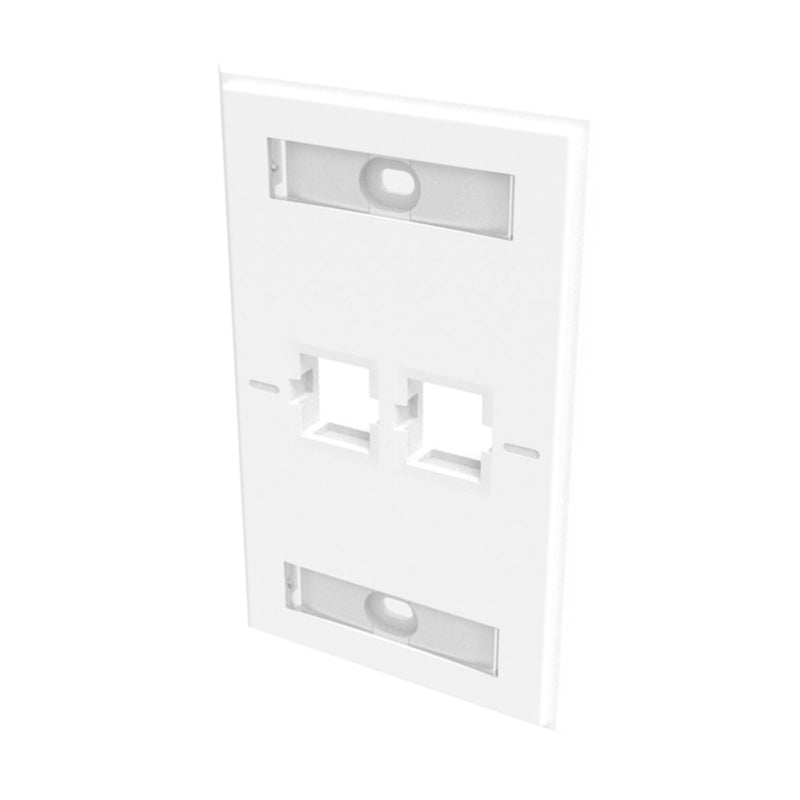 COMMSCOPE 760249145 Face Plate Universal 2 Puertos con Etiqueta Placa