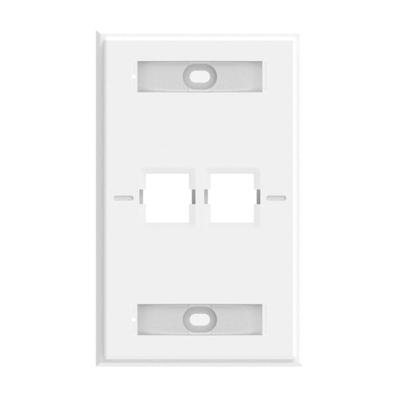 COMMSCOPE 760249145 FACE PLATE UNIVERSAL 2 PUERTOS CON ETIQUETA, PLACA