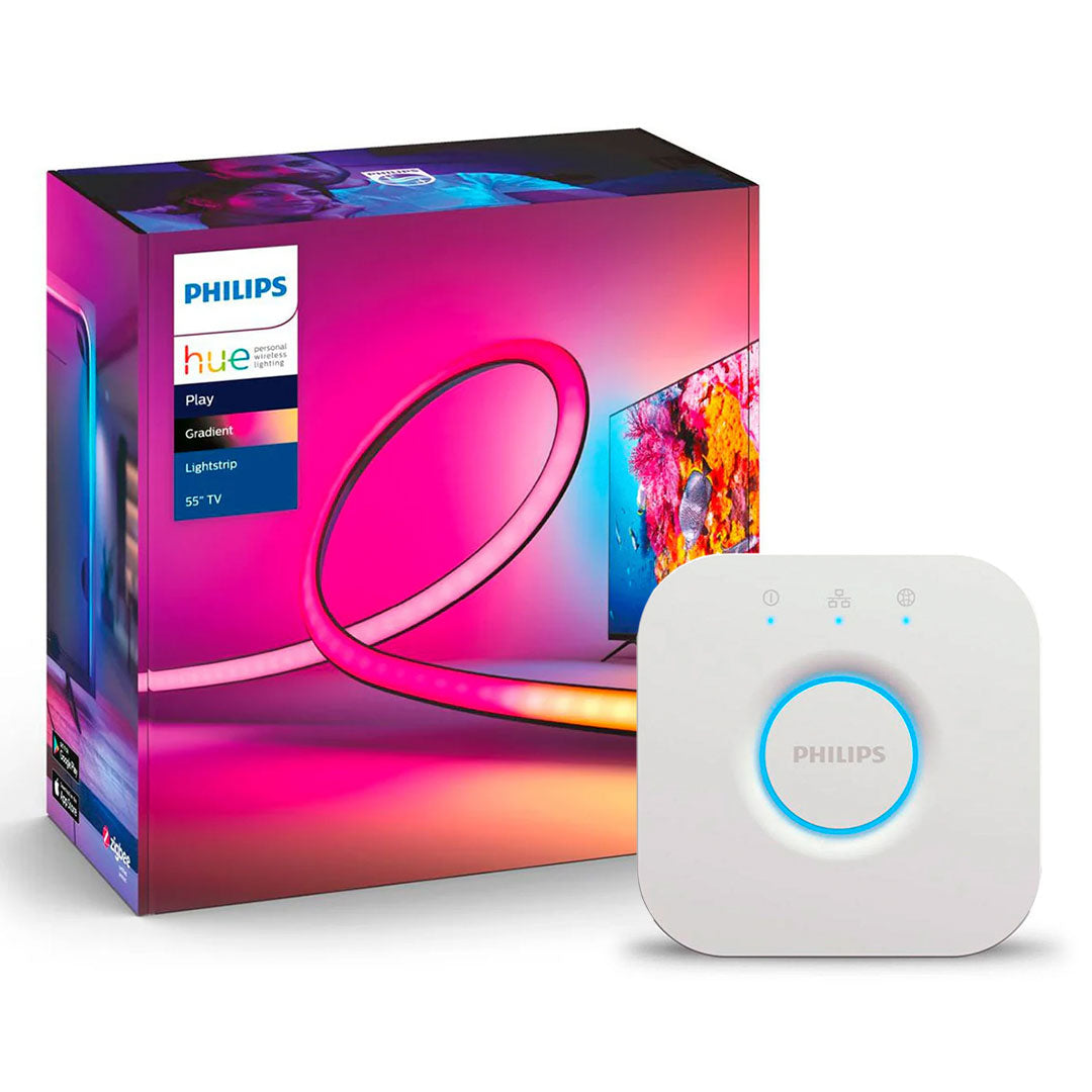 PHILIPS HUE Kit Play Gradient Tira Luz 65" + Bridge Smart