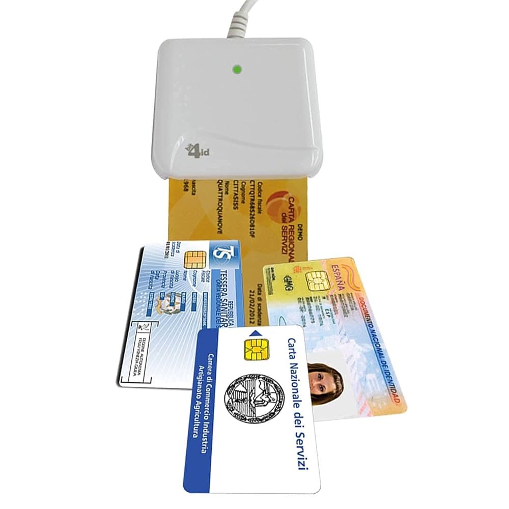 BIT4ID EVO Mini Lector de DNI Electrónico Tarjetas con Chip USB Plug