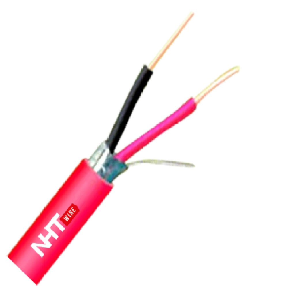 NHT WIRE AWGSH142C Cable sólido para incendio FPLR 2x14 APANTALLADO x