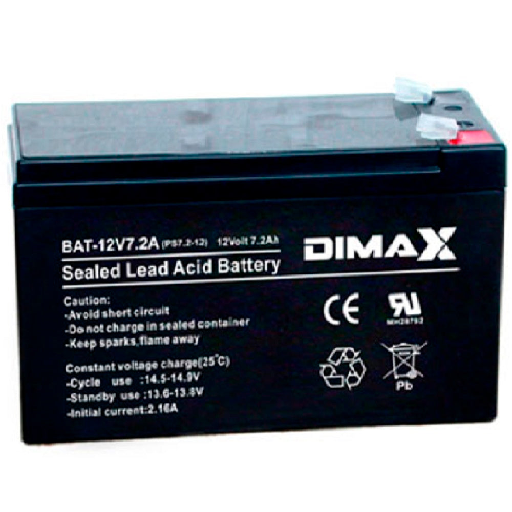 DIMAX BAT-12V7A Batería seca recargable 12v 7Ah