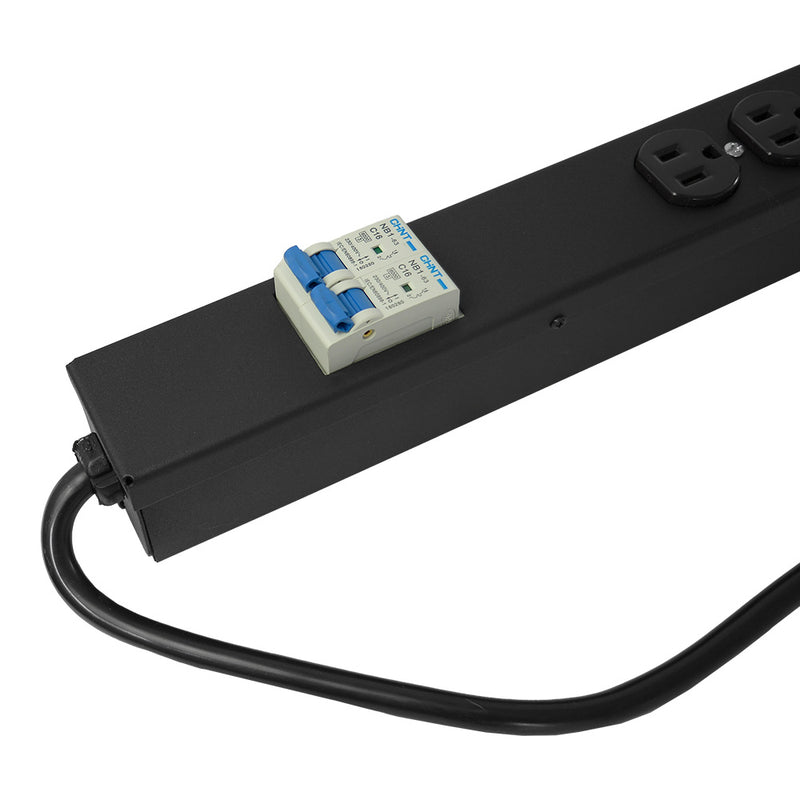 QUEST MV-4837 Multitoma Vertical 16 Tomas Grado Industrial 125V/250V 1