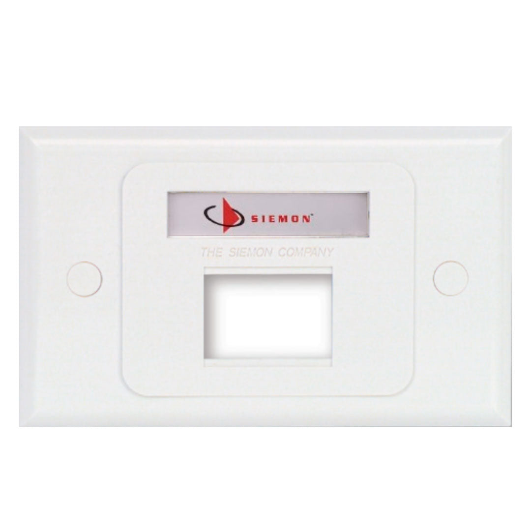 SIEMON MX-HFP-02-02B Faceplate Placa de Pared MAX Horizontal 2 puertos