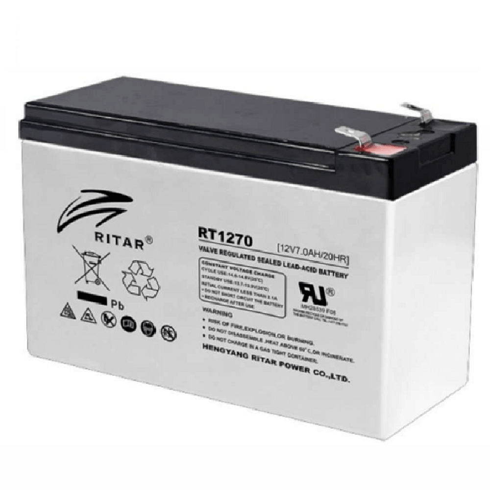 RITAR RT1270 Batería seca recargable 12v 7Ah