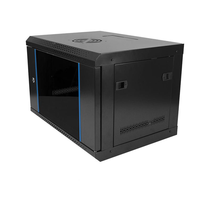 FINEN W1-5406 Gabinete de Pared 6RU 368 x 540 x 400mm c/puerta de vidr