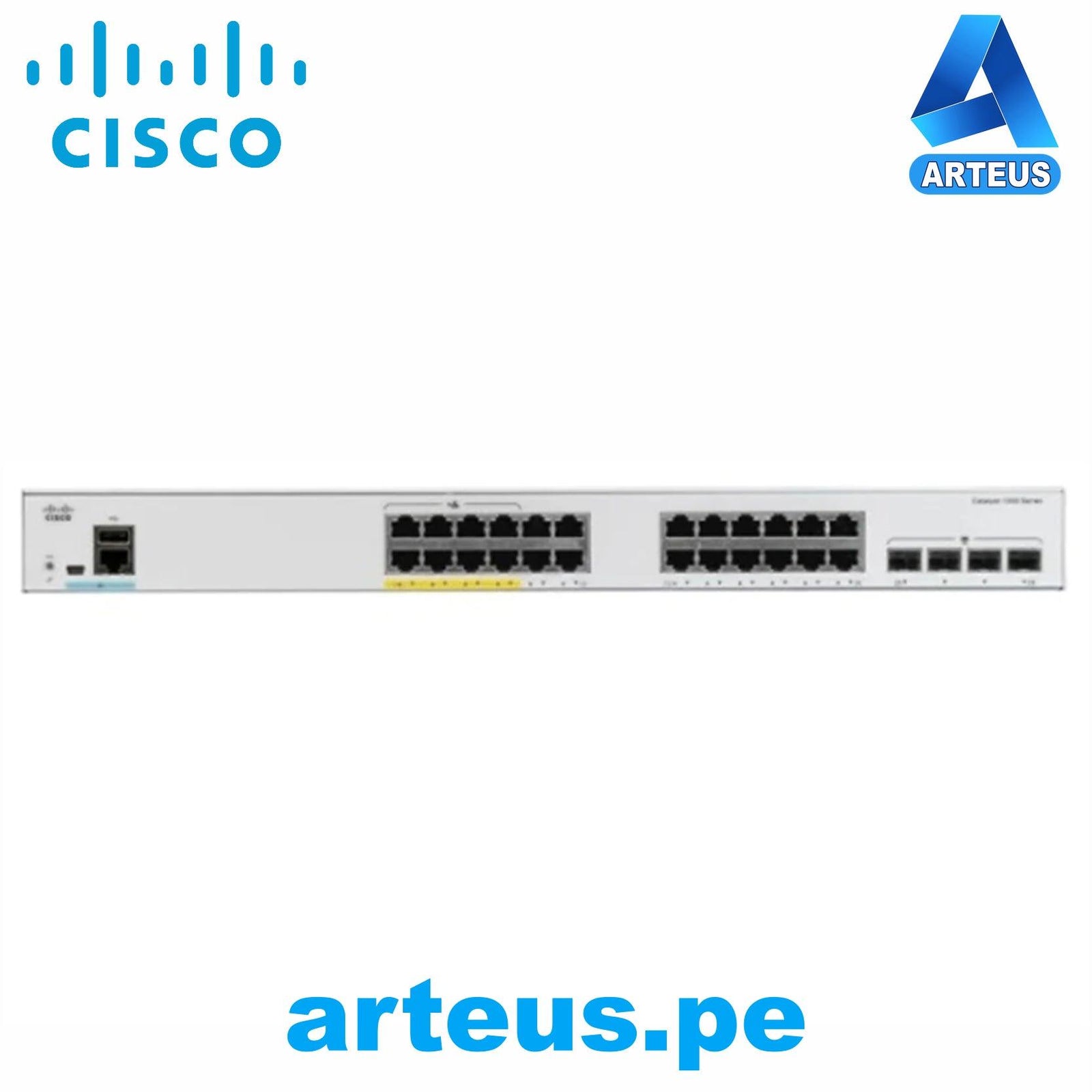 CISCO C1000-24P-4X-L-FT - SWITCH GIGABIT ETHERNET CATALYST 1000 24 PUE