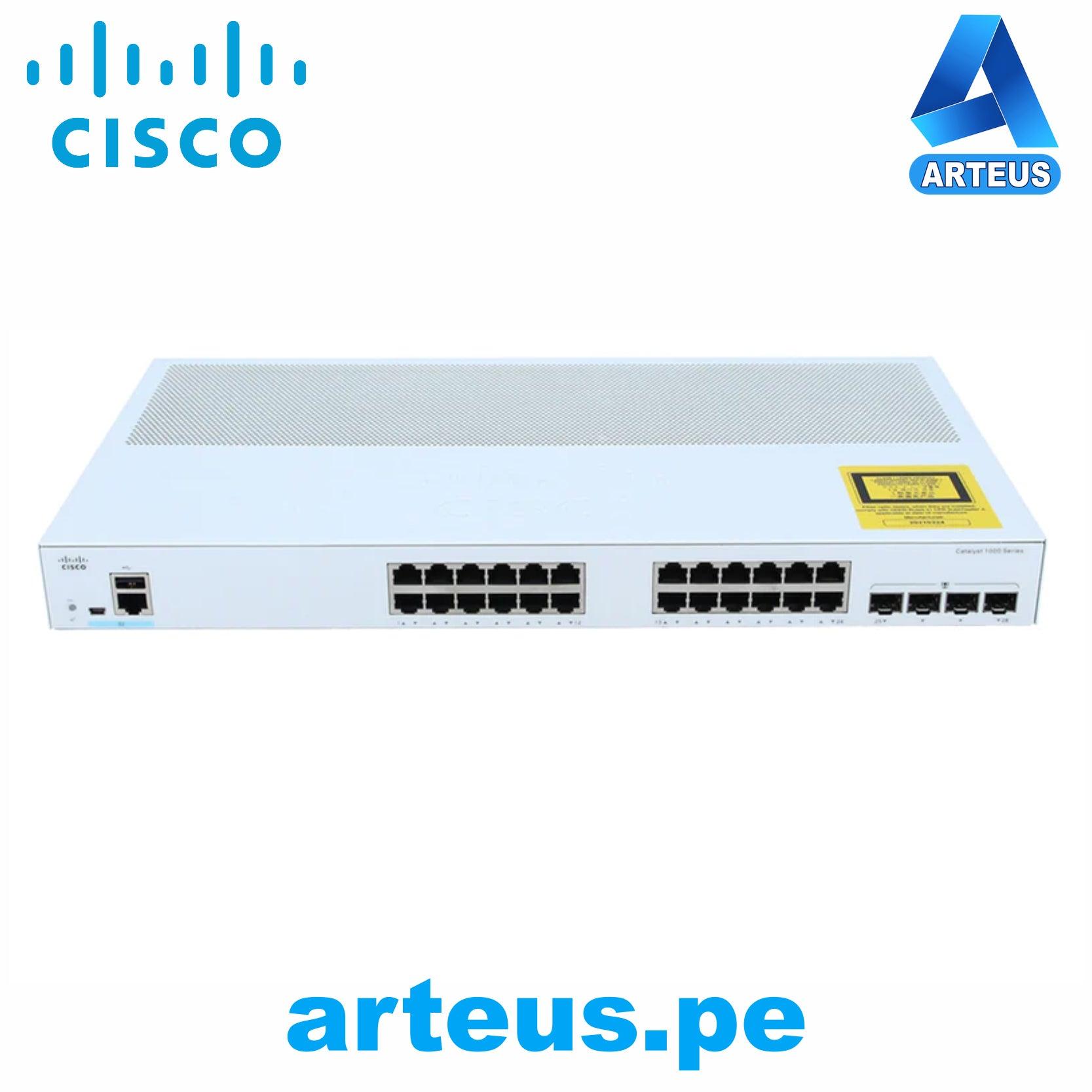 CISCO C1000-24T-4X-L - SWITCH CATALYST 1000 CON 24 PUERTOS 10/100/1000