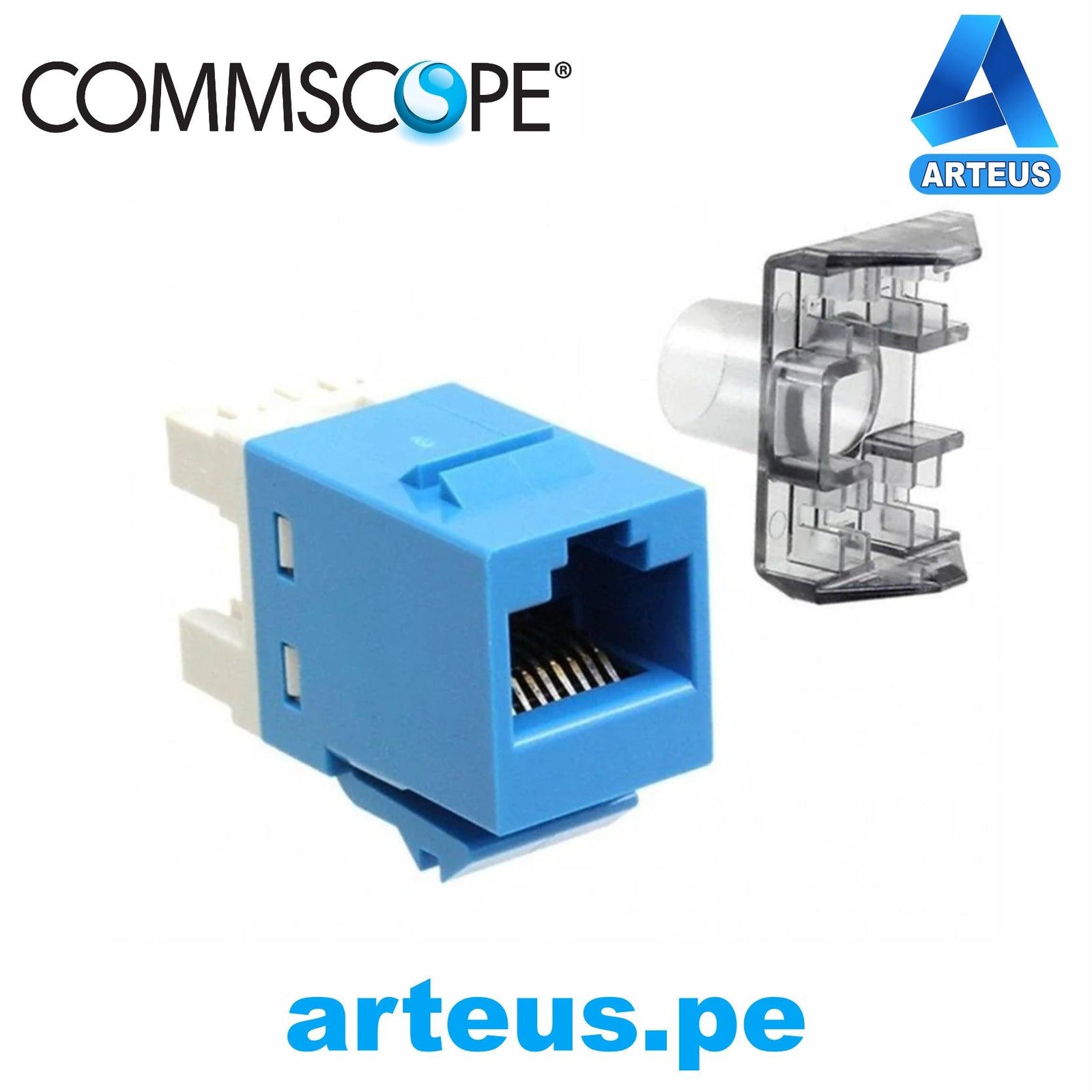 COMMSCOPE 1375055-6, Jack cat 6 rj45 sl modular azul