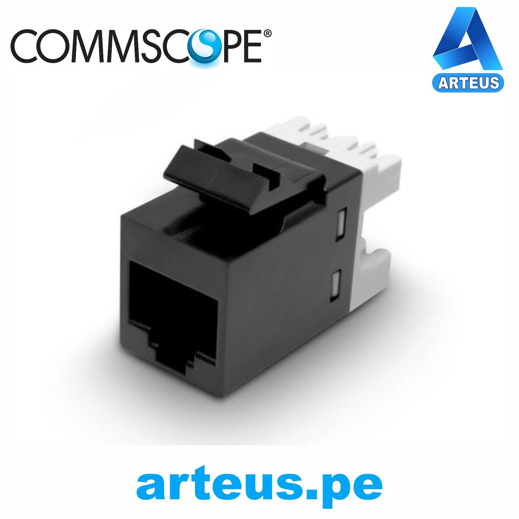 COMMSCOPE 1375191-2, Jack rj45 cat 5e sl modular negro