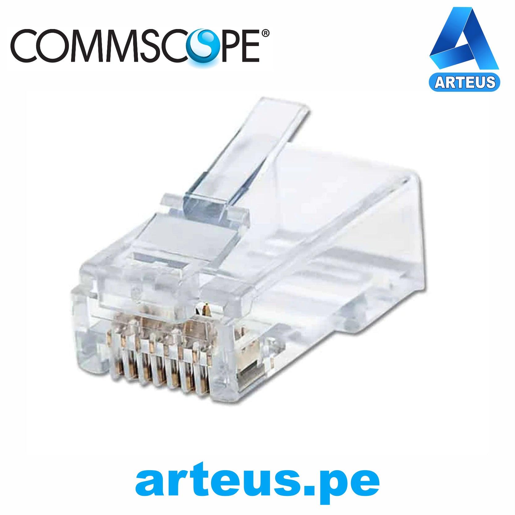 COMMSCOPE 6-569278-2, Conector plug rj45 cat5e x100 unidades| 23-26 aw