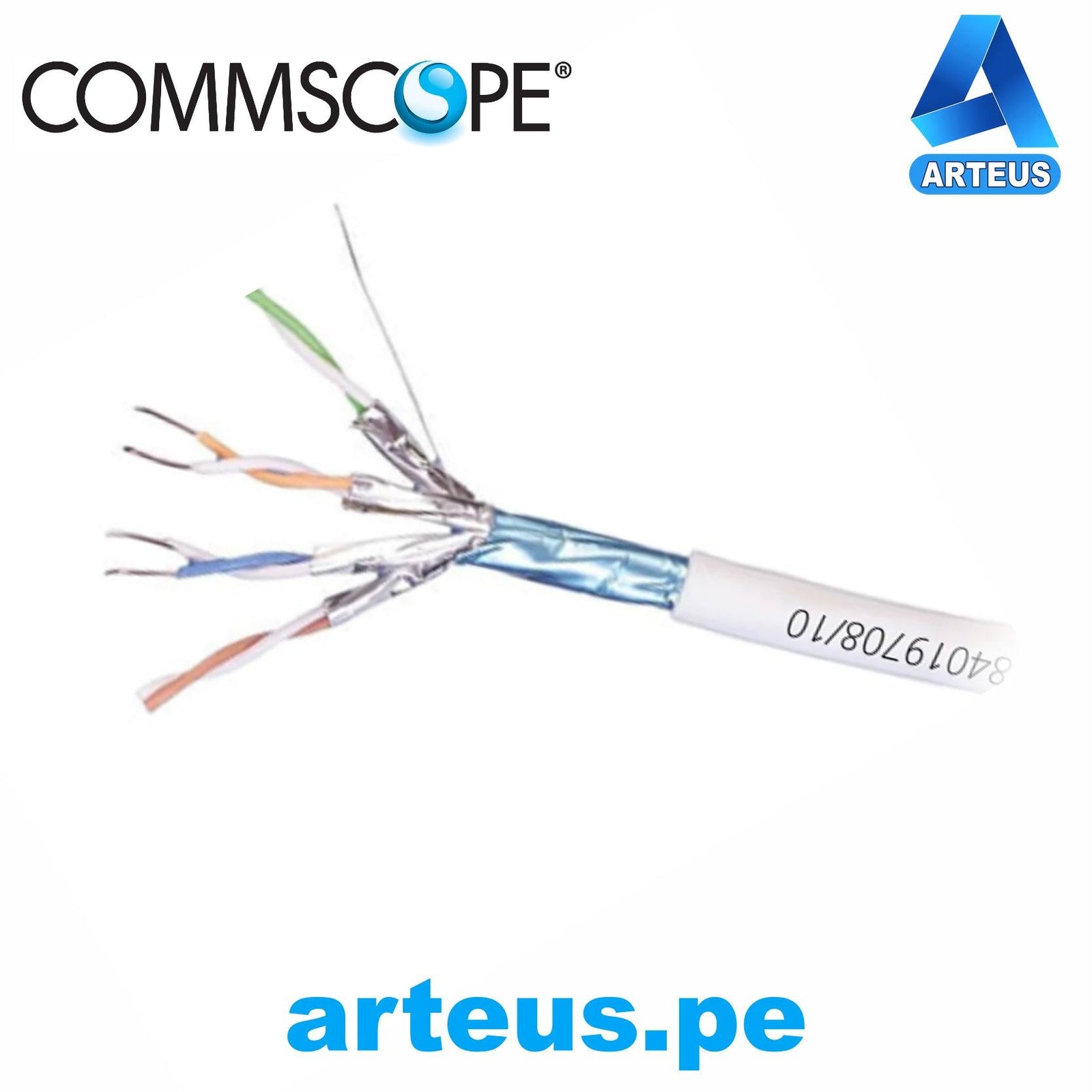 COMMSCOPE 884019708/10, Cable utp f/utp cat 6a blanco lszh iec 60332-1 ...