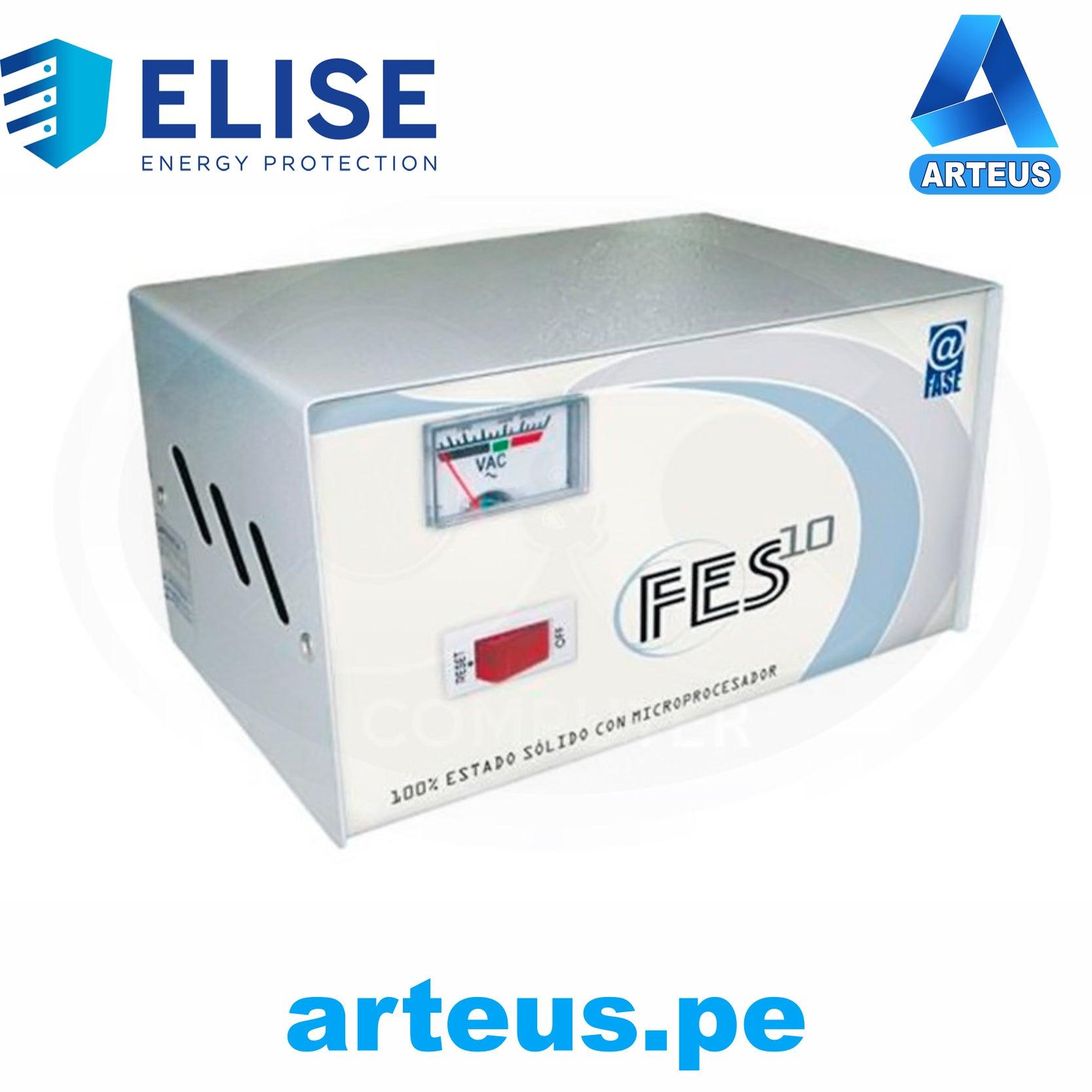 ELISE-FASE FES-10 - Estabilizador Sólido 1.0kVA 220V 4 tomas a 220V 1 toma a 110V