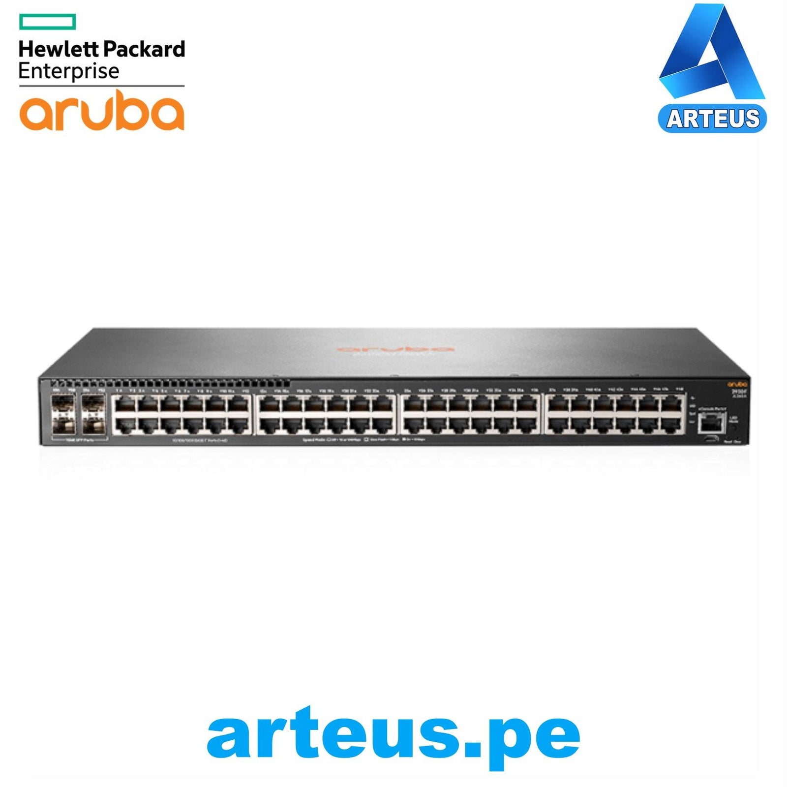 HPE ARUBA 2930F Switch 48 puertos Giga 4SFP+ 1/10 GBE 32w JL254A