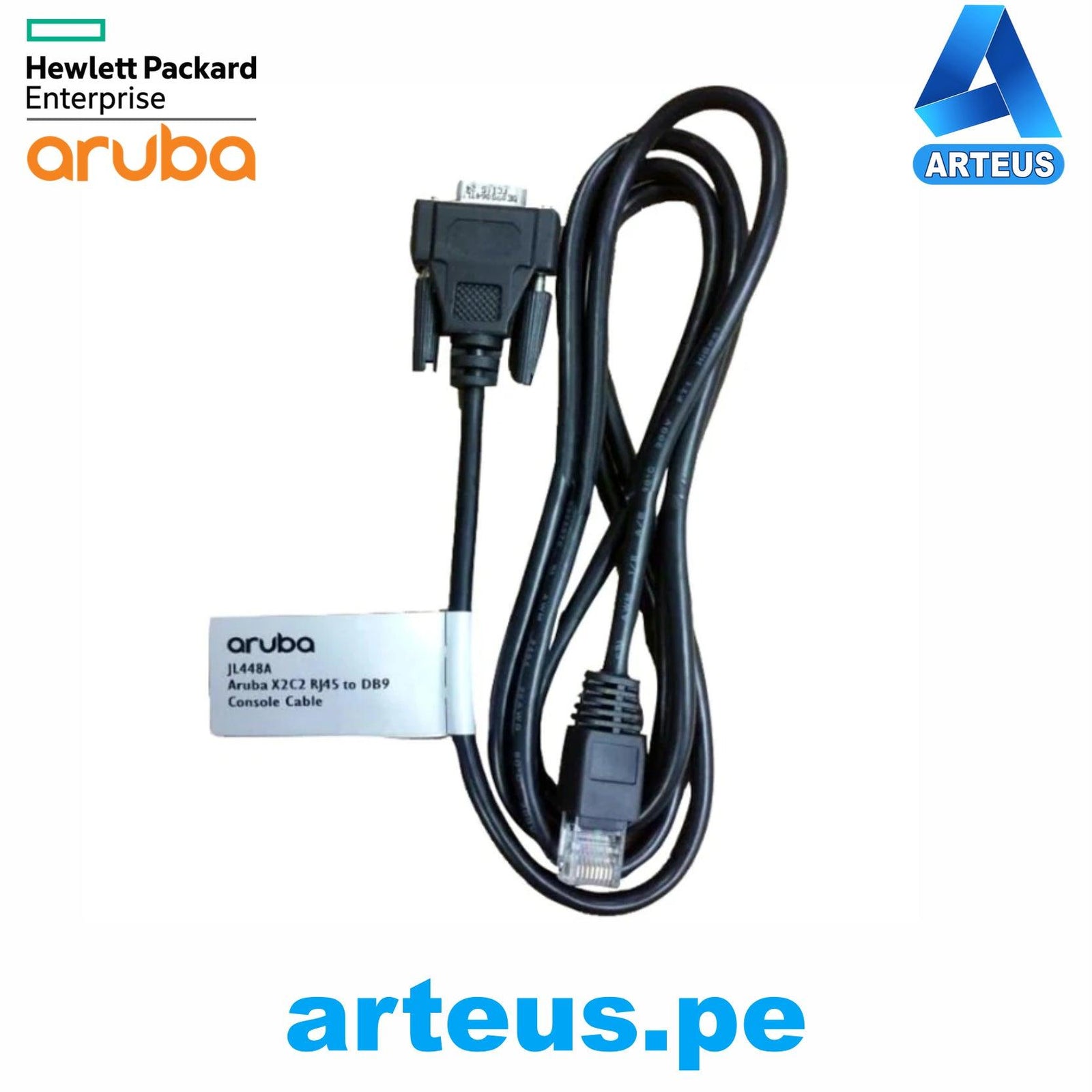 HPE ARUBA Cable de consola X2C2, RJ45 a DB-9 JL448A