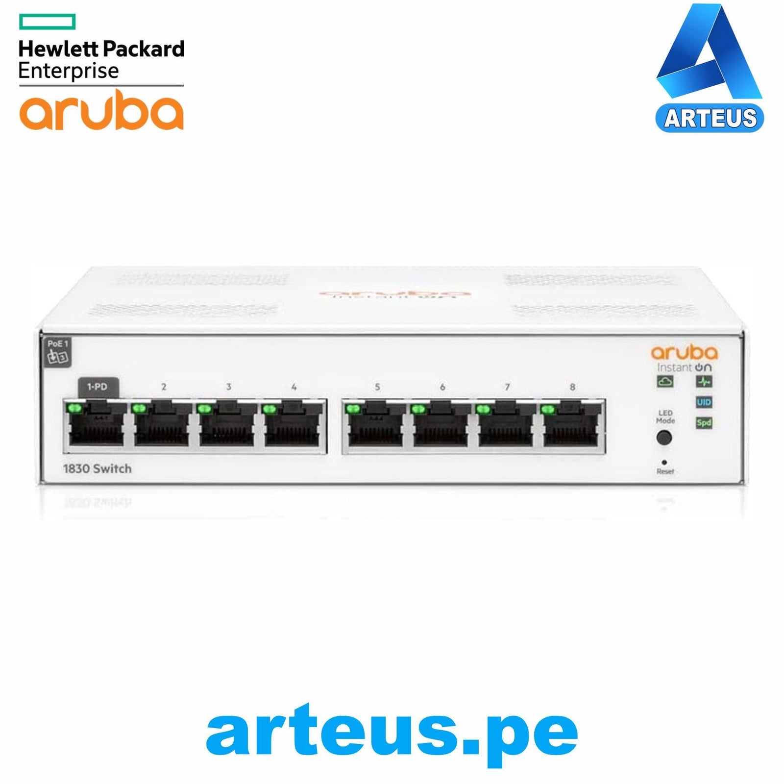 HPE ARUBA JL810A Switch Instant on 8 puertos Gigabit administrable JL8