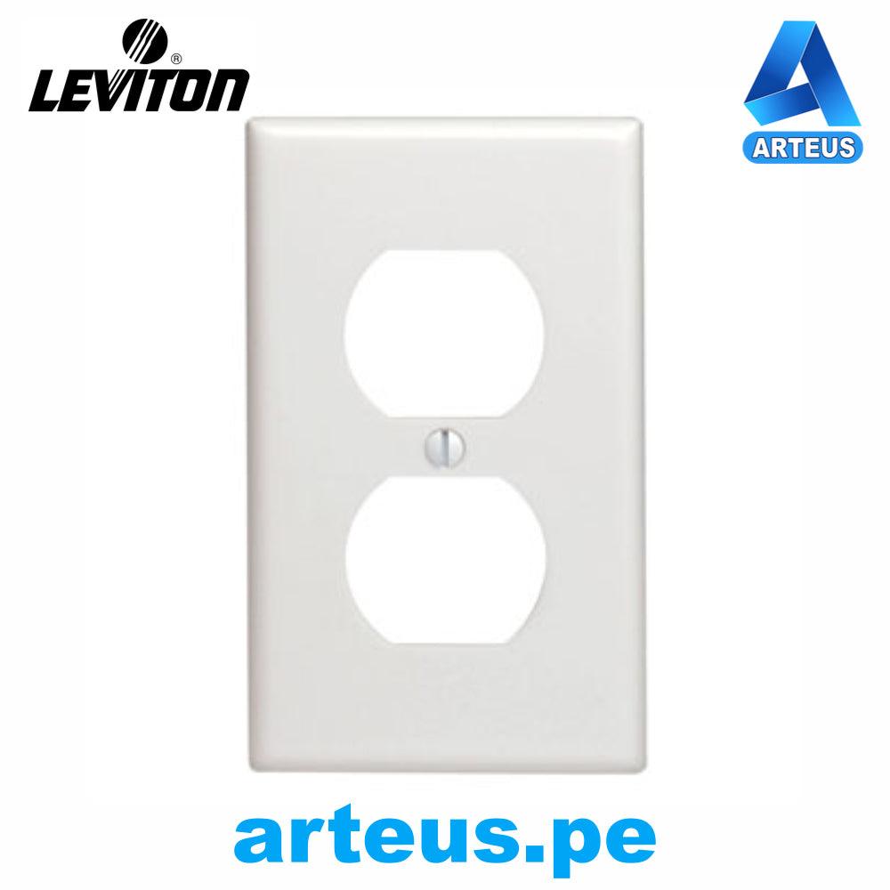 LEVITON 88003 - PLACA PARA TOMA SIMPLE BLANCA