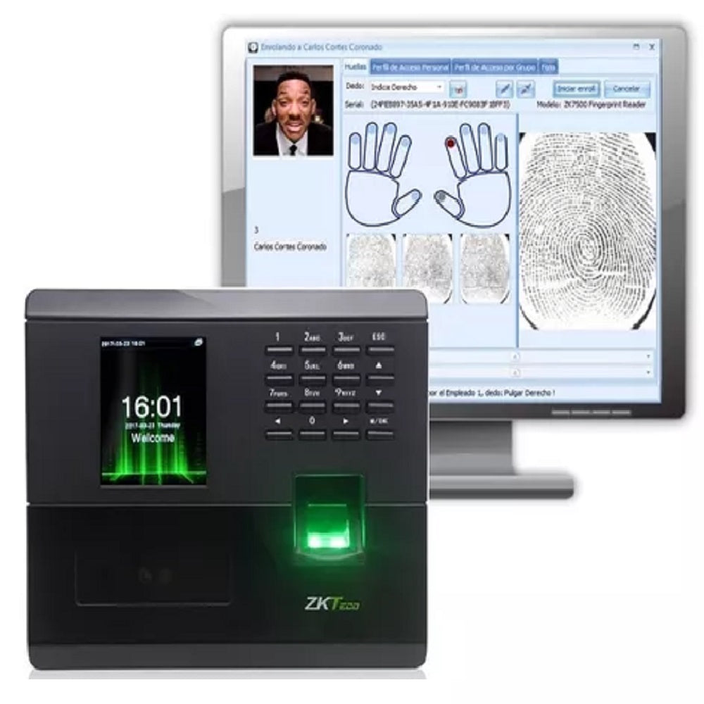 ZKTECO MB10 VL Control Biométrico de Asistencia y Acceso por Rostro Hu