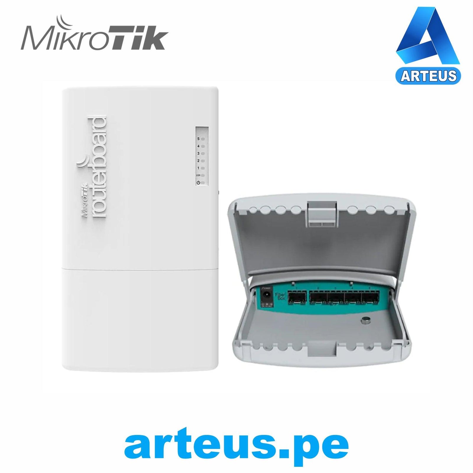 MIKROTIK CRS105-5S-FB - FIBERBOX SWITCH OUTDOOR CON 5 PTOS SFP