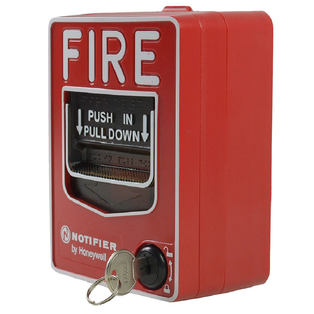 NOTIFIER NBG-12LOB Estación manual direccionable doble acción con llav