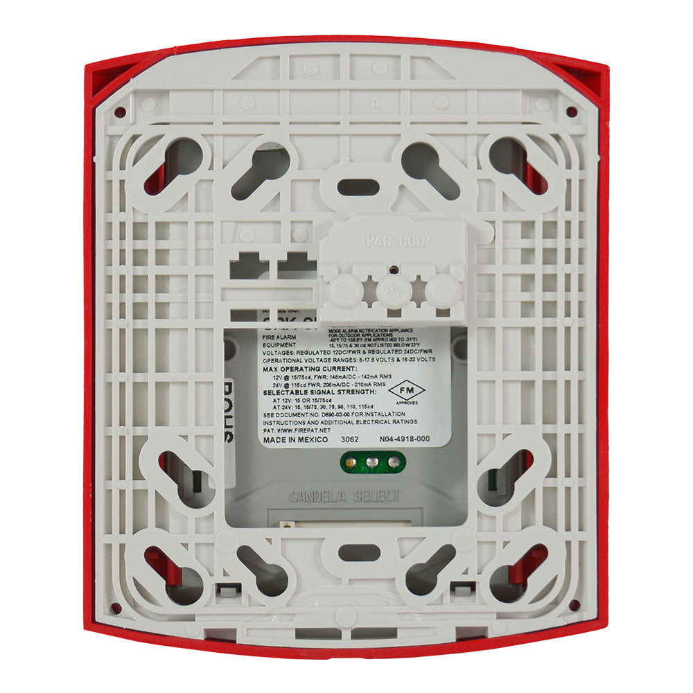 SYSTEM SENSOR SRK-SP Luz estrobo para exterior rojo