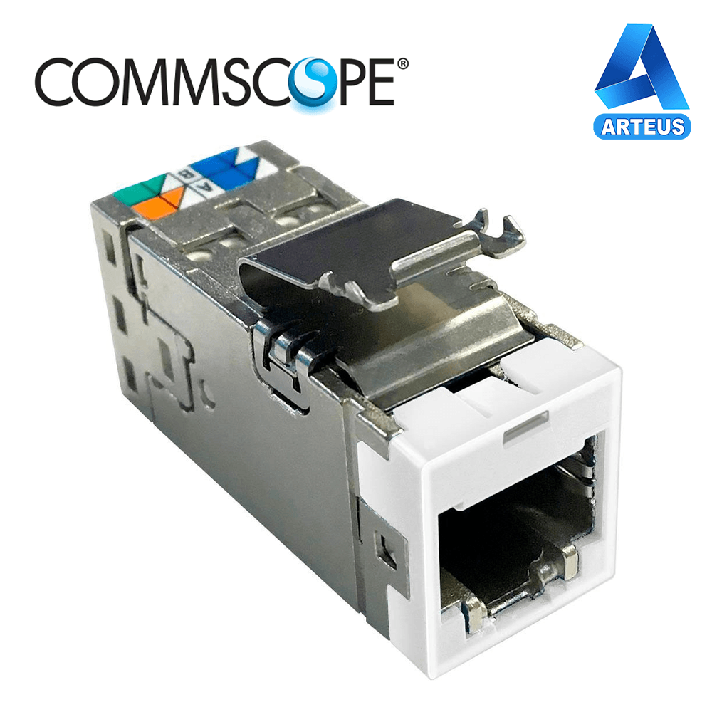 COMMSCOPE 1-2153449-3, Jack blindado cat6a rj-45 slx | blanco