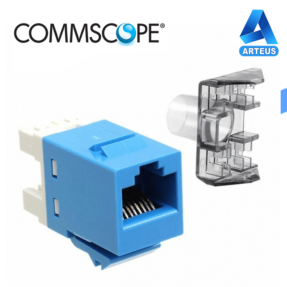 COMMSCOPE 1375055-6, Jack cat 6 rj45 sl modular azul