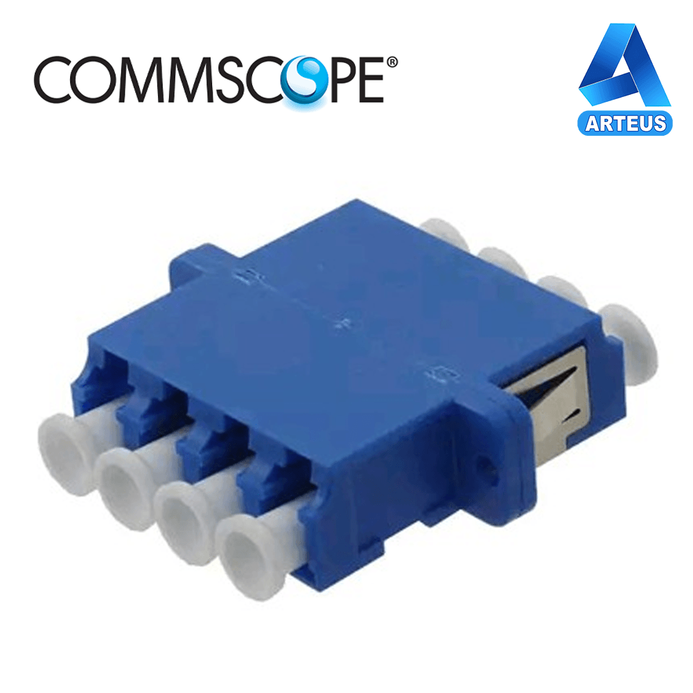 COMMSCOPE 1695790-4, Acoplador de fibra óptica lc, 4 puertos (monomodo
