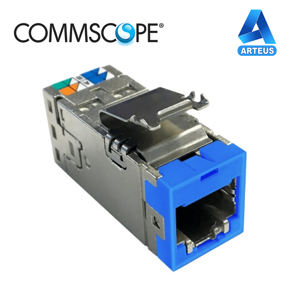 COMMSCOPE 2153449-6, Jack blindado cat6a rj-45 slx | azul