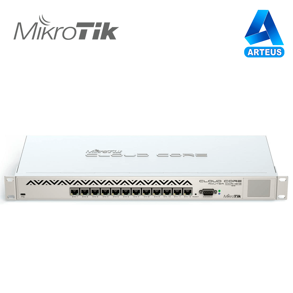 MIKROTIK CCR1016-12G -CLOUD CORE ROUTER, CPU 16 NÚCLEOS, THROUGHPUT 17