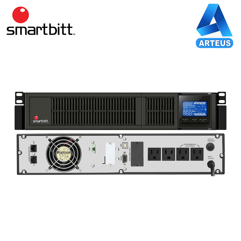 SMARTBITT SBOL2KRT-2 UPS 2KVA 220v ON LINE Rackeable Torre
